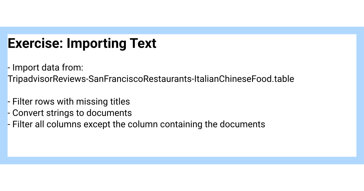 Text Mining Course: Importing text – KNIME Community Hub