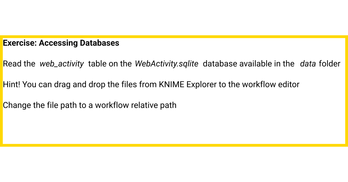 02 Accessing Databases – KNIME Community Hub