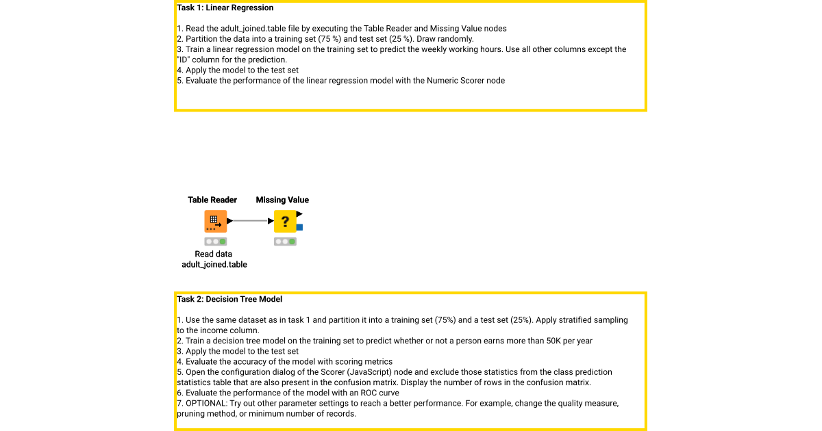 Machine Learning - Exercise – KNIME Community Hub