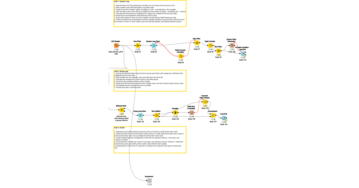 Workflow Control - Exercise – KNIME Community Hub