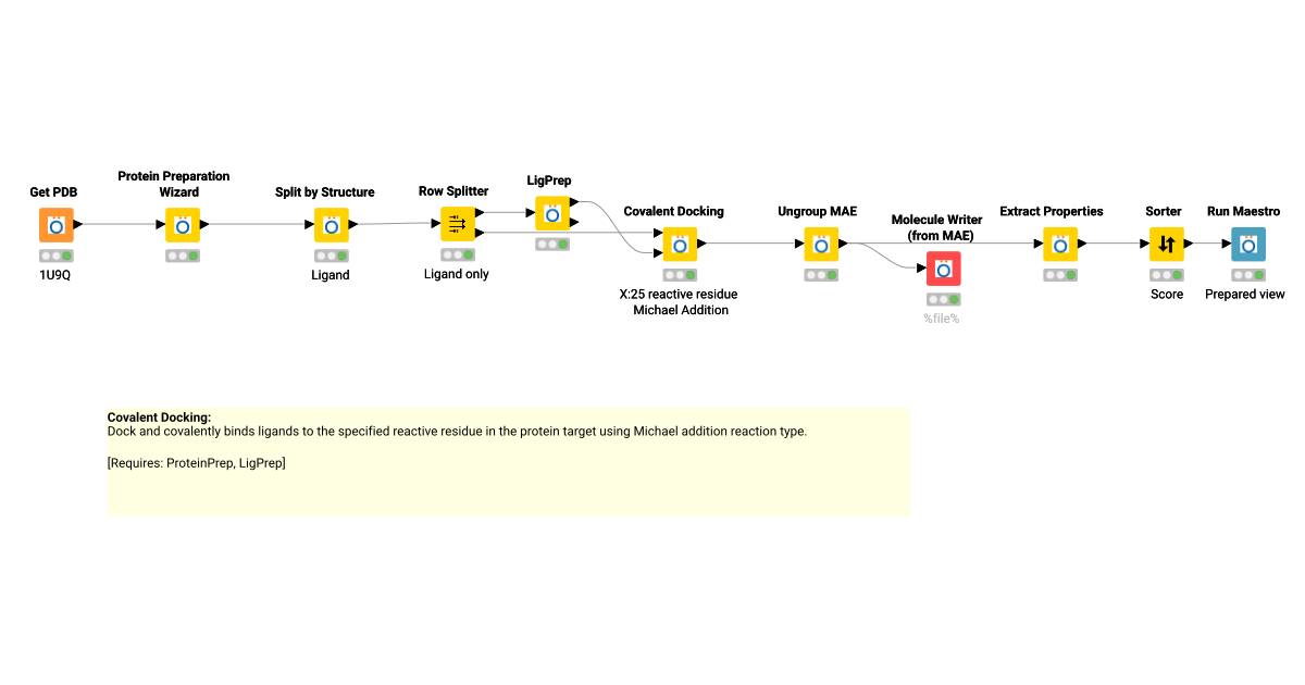 Covalent Docking Knime Community Hub