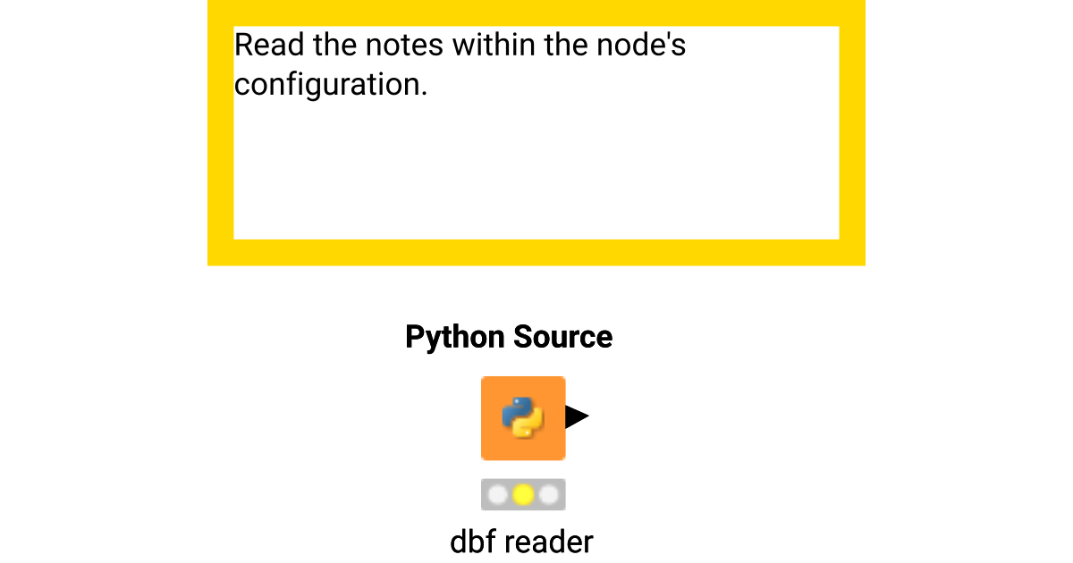 DBF reader with python – KNIME Community Hub
